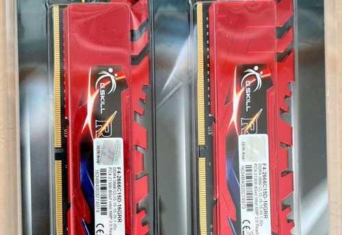 Оперативная память ddr4 G.skill 2x8 gb, 2666 мгц