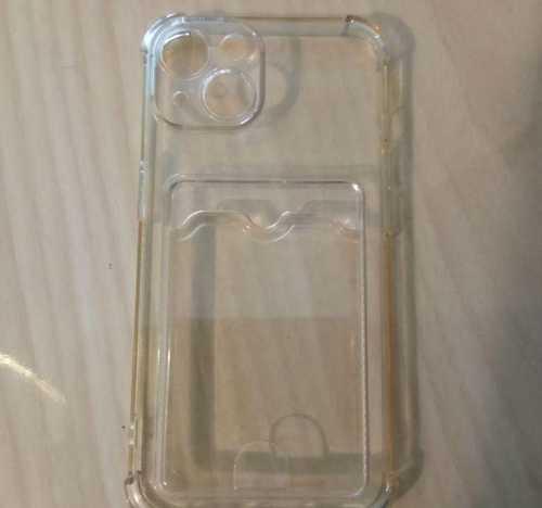 Чехол на iPhone 13 силиконовый с картхолдером
