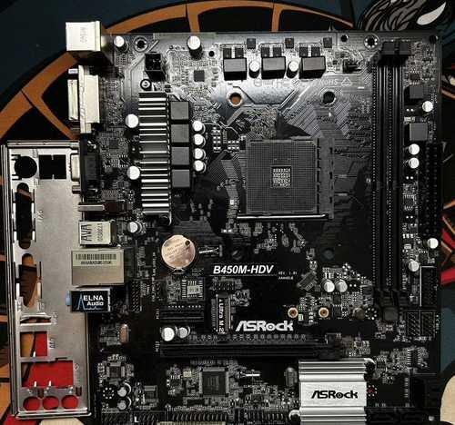 Материнская плата ASRock B450M-HDV, сокет: AM4