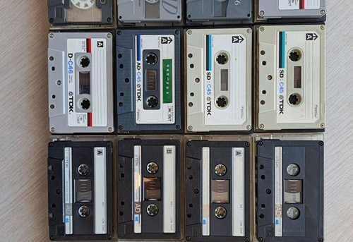 Аудиокассеты TDK AD 46, SD 45, 16 штук, 1 тип