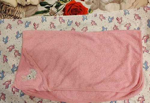 Полотенце банное махровое для новорождённого б/у
