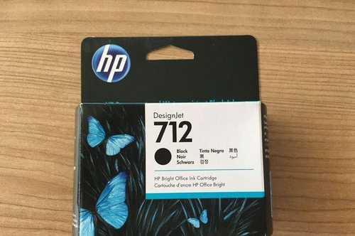 Картридж HP 712, 80 мл чёрный