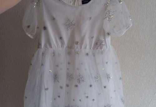 Платье снежинки для девочки 122