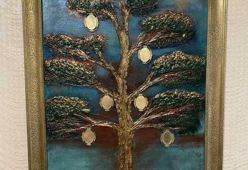 Картина акрил "генеалогическое древо"