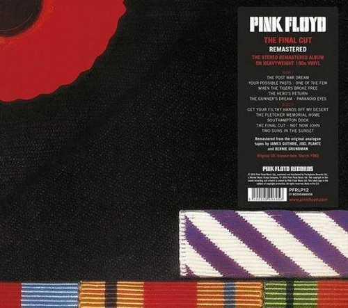 Виниловая пластинка Pink Floyd THE final CUT