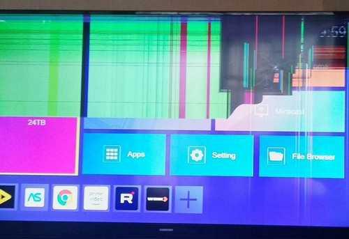 Телевизор Samsung 40" c разбитой матрицей