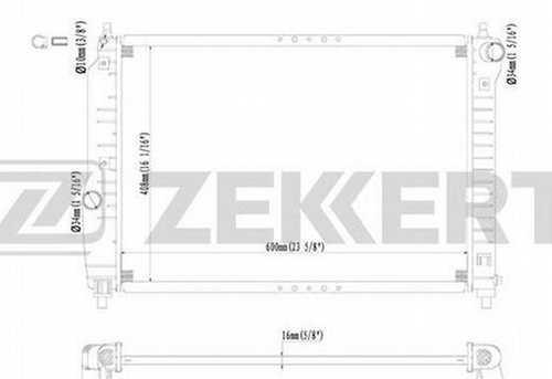 Радиатор охлаждения Шевроле Авео (T200 T250 T255)