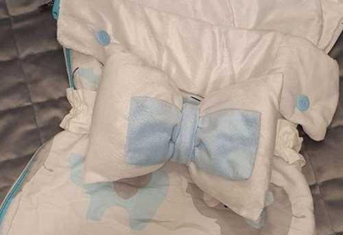 Конверт одеяло на выписку для малыша