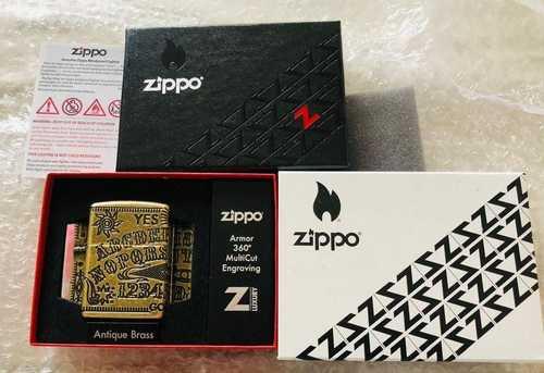 Zippo. Спиритическая доска. Армор. Редкая. Новая