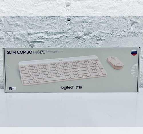 Комплект клавиатура/мышь Logitech MK470 Rose Pink