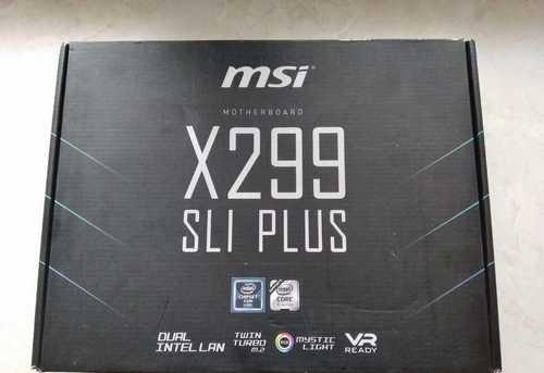 MSI x299 sli plus socket 2066