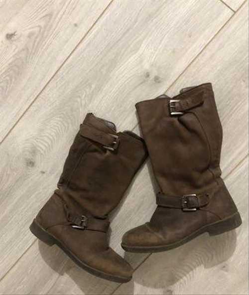 Сапоги Zara раз.32 нат.кожа