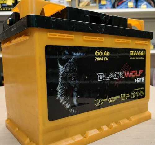 Аккумулятор автомобильный Black Wolf 66Ah  EFB
