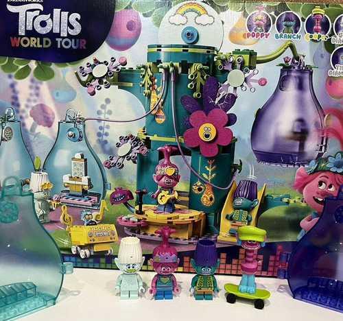Lego Trolls вечеринка в поп-деревне 41255