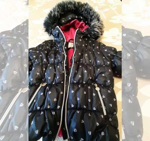 Теплая куртка для девочки Button Blue