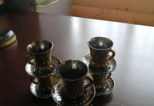 Кофейный сервиз золотой