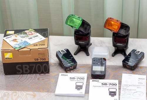 Фотовспышки Nikon SB-700 + синхронизаторы YN 622