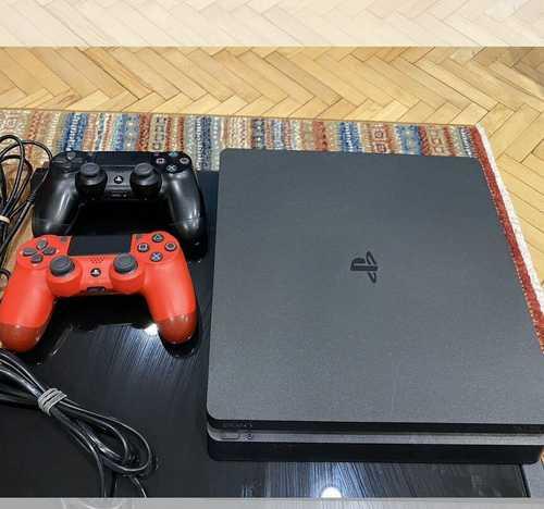 Sony PlayStation 4 slim 1tb 2 геймпада