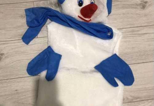 Новогодний костюм снеговика для мальчика 110-116