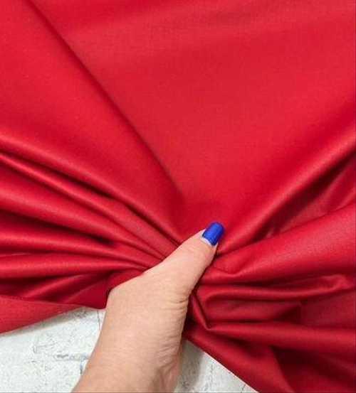 Ткань Италия Красное шерстяное полотно Alta