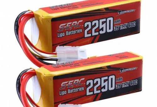 Аккумуляторы Lipo Sunpadow 3S 60C 2250mAh XT60