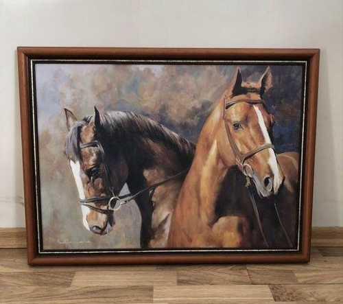 Картина постер с лошадьми