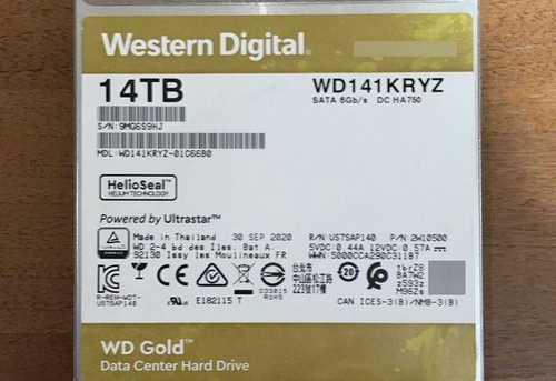 Жесткий диск hard disk 14 tb тб WD