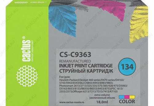 Cactus CS-C9363 Совместимый Картридж №134 цветной