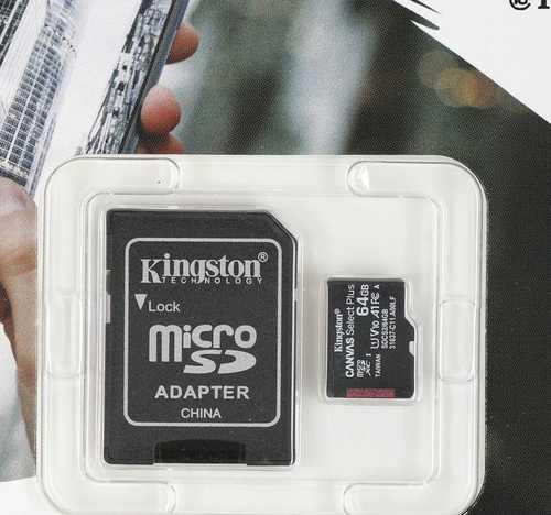 Kingston microsdxc 64GB sdcs2/64GB Canvas Select Plus   adapter