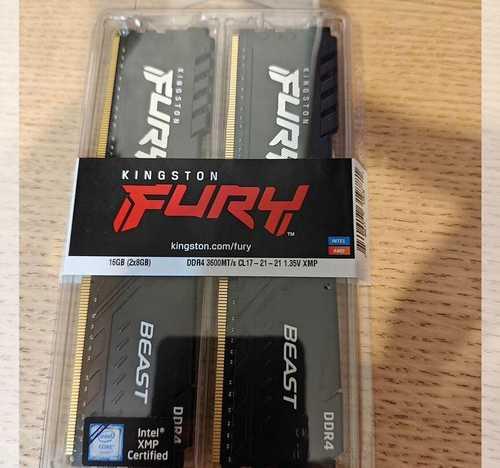 Новая Оперативная память Kingston Fury Beast DDR4