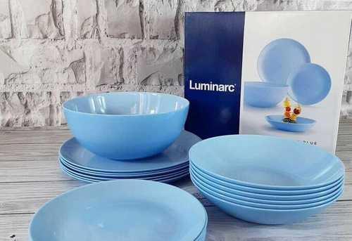 Набор столовой посуды luminarc 19 предметов новый