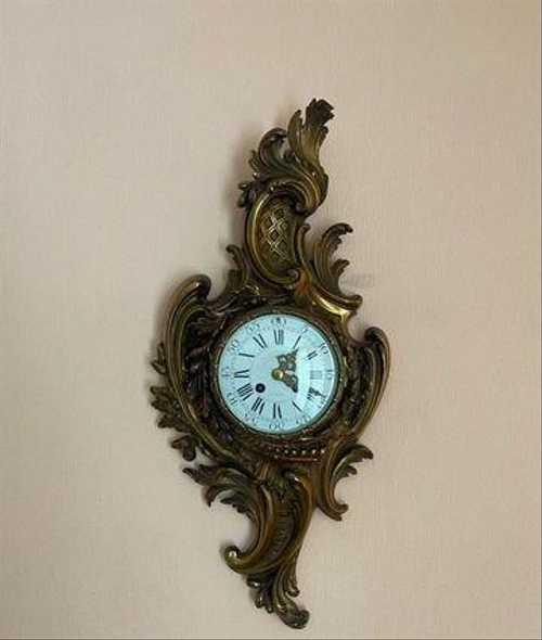 Бронзовые настенные часы. 19 век