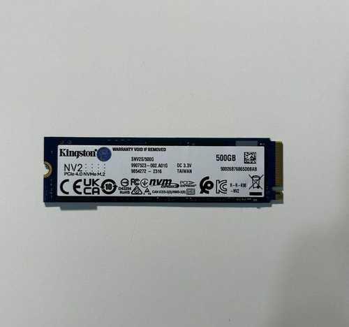 Ssd m2 nvme 500gb kingston