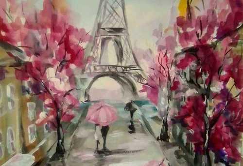 Картина"Париж любви"