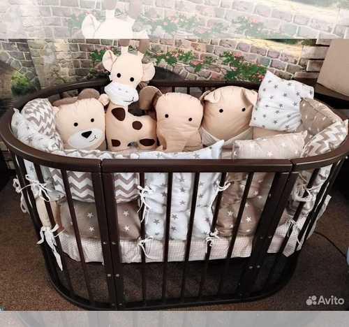 Кроватка для новорожденных с матрасом