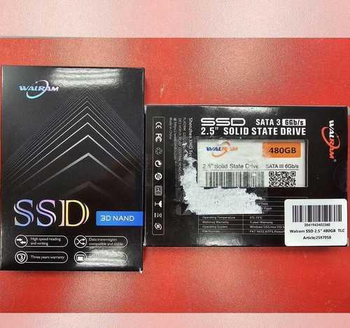 Накопитель SSD 2.5" 480Гб Walram TLC sataiii