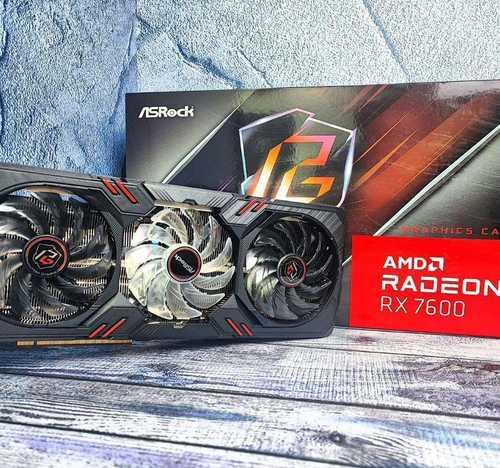 Новая видеокарта Asrock RX 7600 Phantom Gaming OC