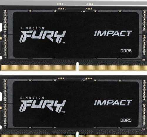 Kingston SO-dimm DDR5 2x16Gb 6400Mhz CL38 (Kit of 2) fury Impact XMP (KF564S38IBK2-32)