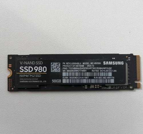 SSD M2 nvme Samsung 980 500gb