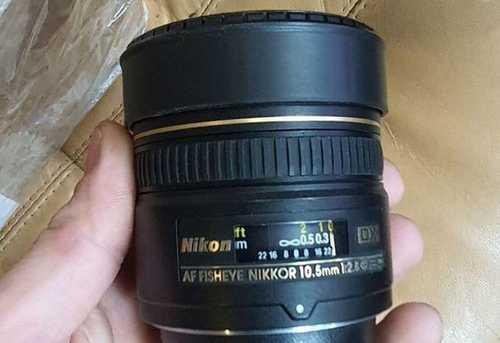 Объектив Nikon 10.5mm f/2.8G ED DX Fisheye-Nikkor