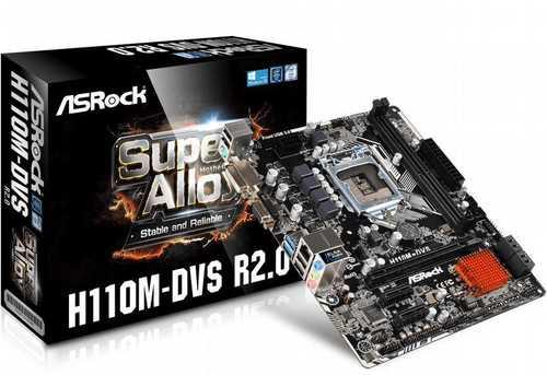 6 комплектов: Мат. плата Asrock H110M-DVS + G4560