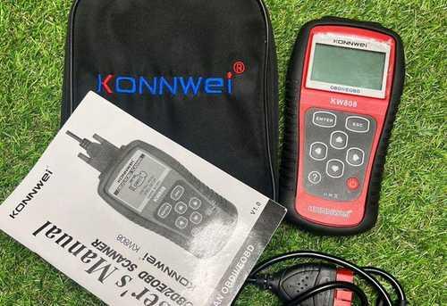 Автомобильный сканер OBDll / eobd Konnwei kw808 (е