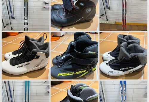 Лыжи Fischer, Peltonen. Лыжные ботинки