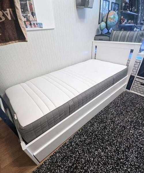 Кровать IKEA Сонкгсанд + матрас + ящики