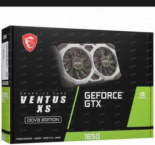 Видеокарта MSI GeForce GTX 1650 D6 ventus XS OCV3