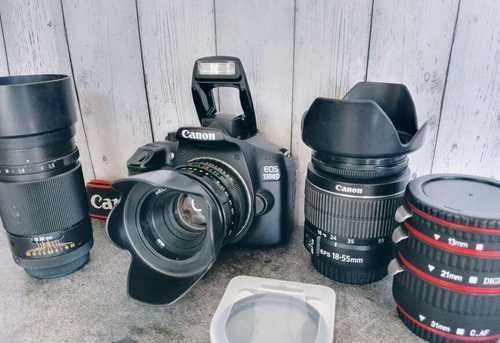 Фотоаппарат Canon EOS 1300D + комплект оптики