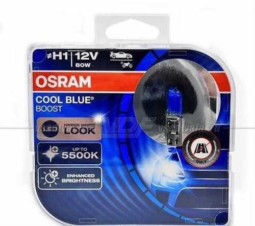Лампа галогенная osram H1 Cool Blue Boost 12V 80W