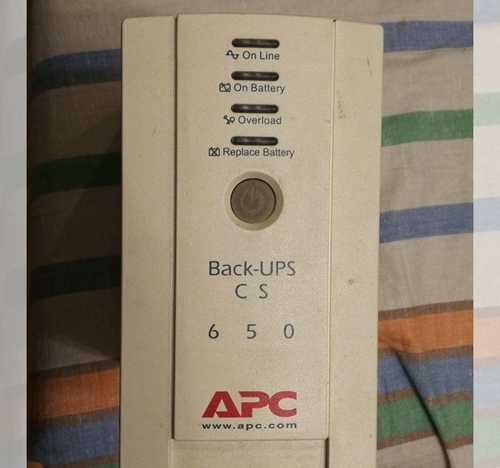 Ибп APC Back ups cs 650 уставший