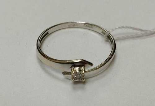 Золотое кольцо 16,5р бриллиант (8150)