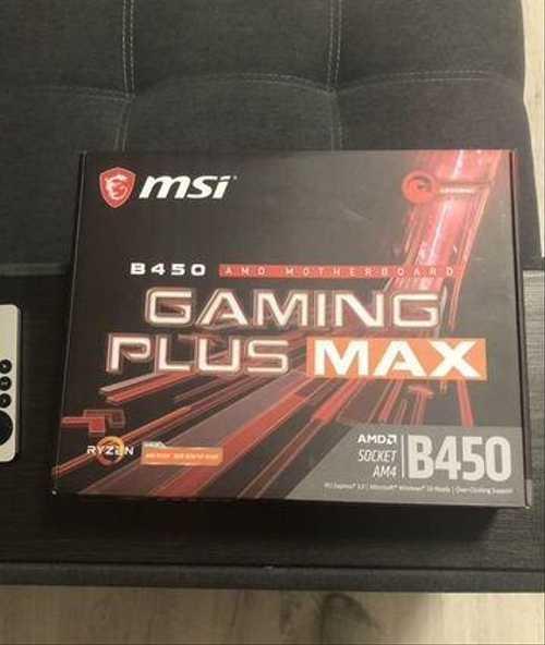 MSI b450 gaming plus max и процессор амд 5 3600